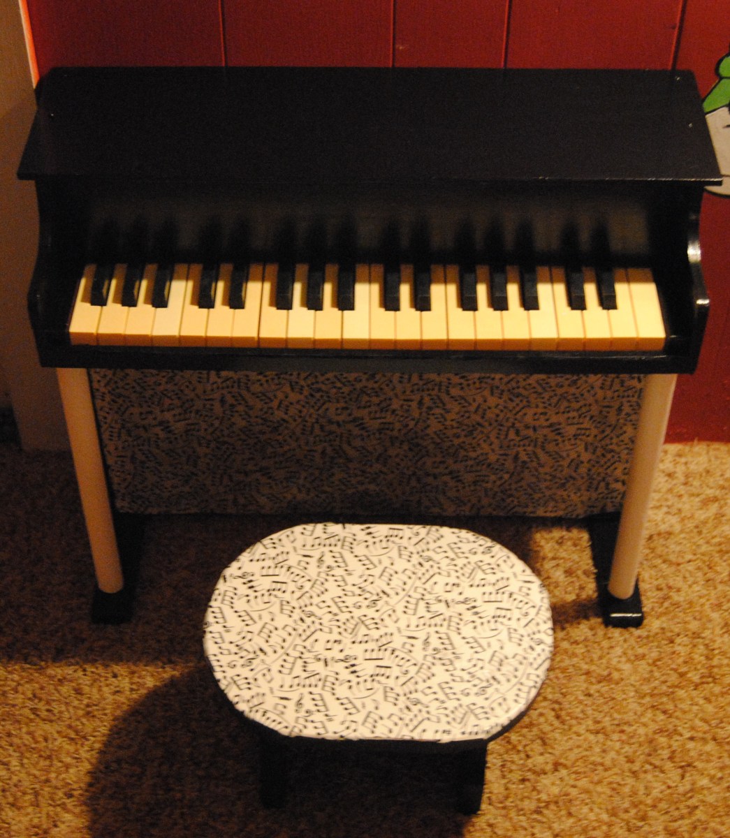 Play it again, Kid: Upcycled Vintage Jaymar Kids Piano | On The Upcycle~